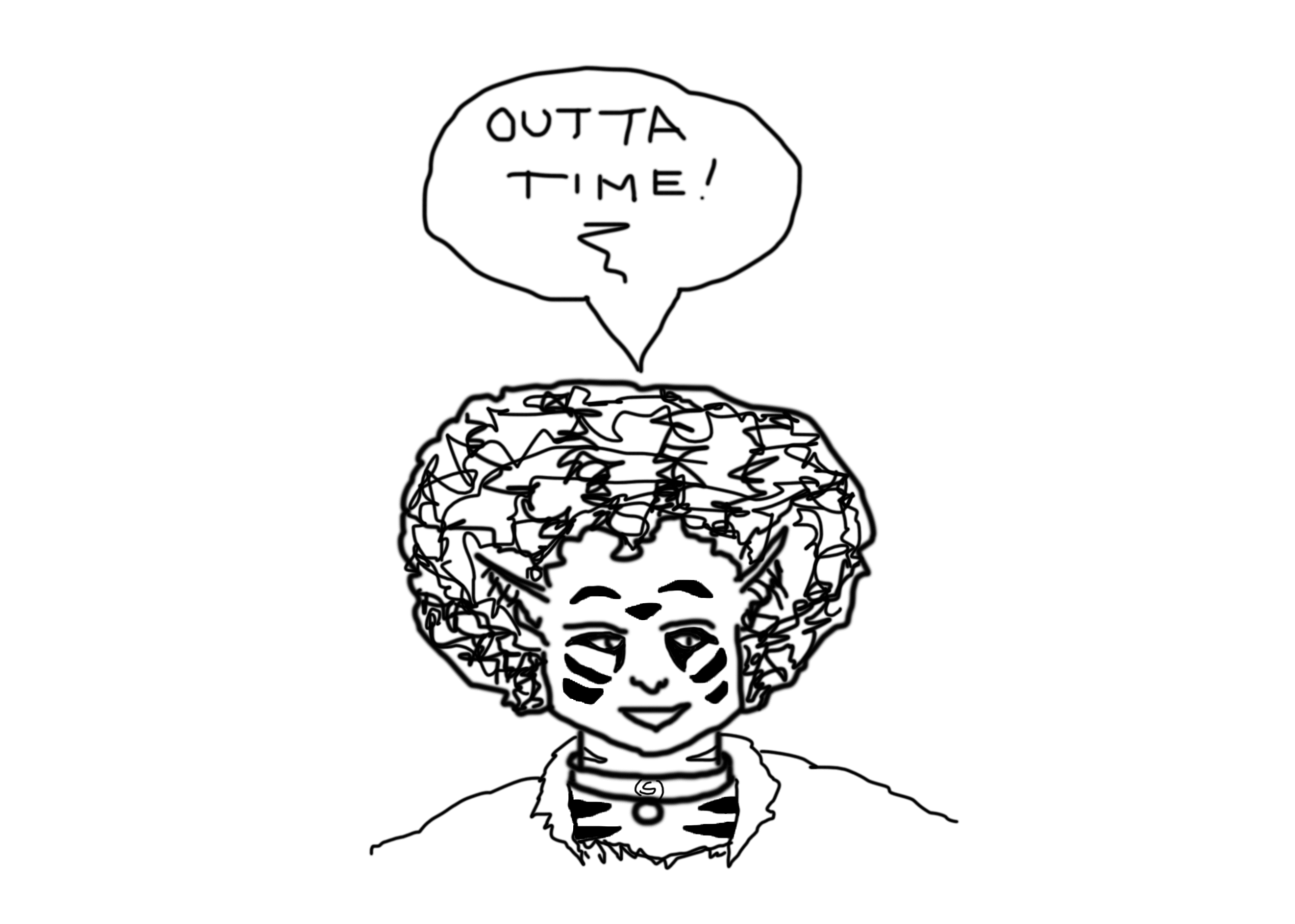 [drawing every day 2024 post one two zero]: outta time – The Library of ...